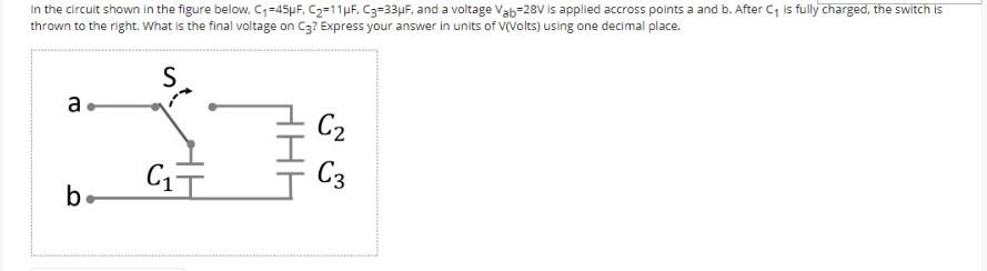 Solved In the circuit shown in the figure below. Cy=45F. | Chegg.com