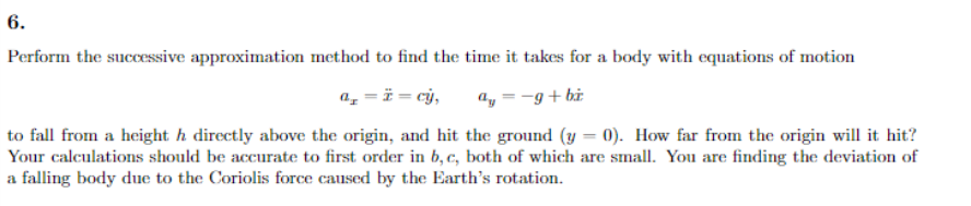 Solved Perform the successive approximation method to find | Chegg.com