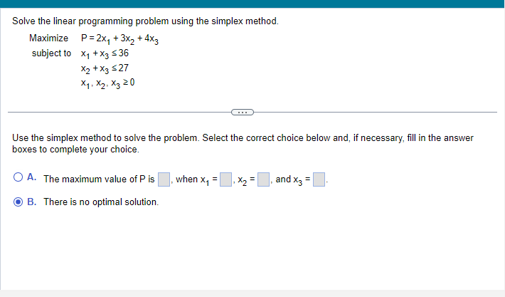 Solved Solve the linear programming problem using the | Chegg.com