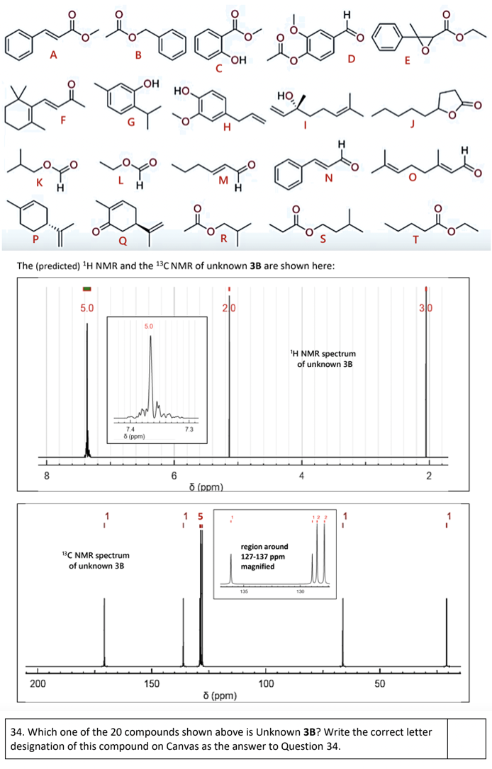 Solved Which one of the 20 ﻿compounds shown above is Unknown | Chegg.com