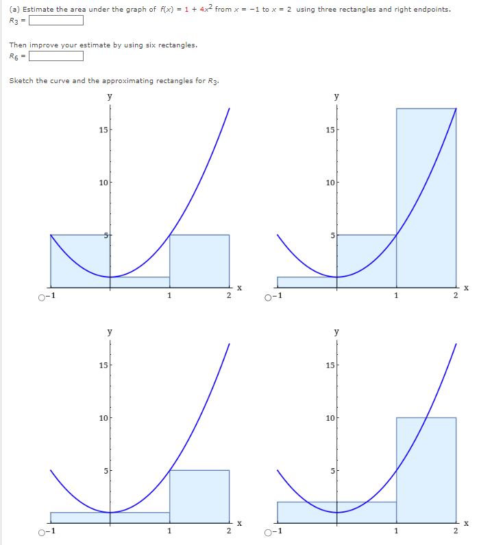 (a) Estimate the area under the graph of f(x)=1+4x2 | Chegg.com