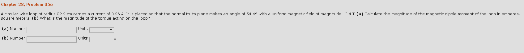 Solved Chapter 28, Problem 056 A circular wire loop of | Chegg.com