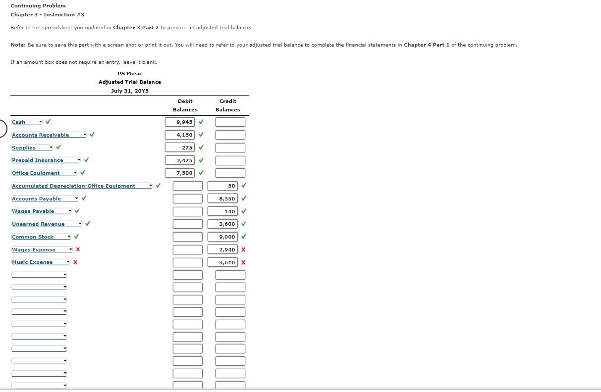 Solved Continuing Problem Chapter 3 - Instruction \#1 The | Chegg.com