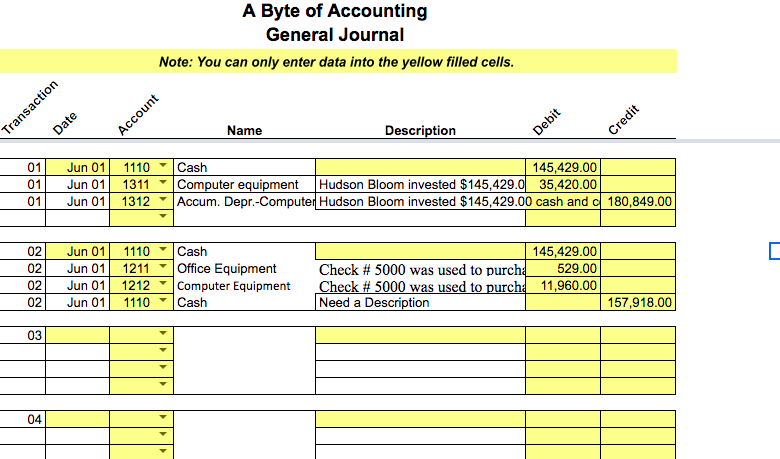 Solved I need help checking and completing my General | Chegg.com