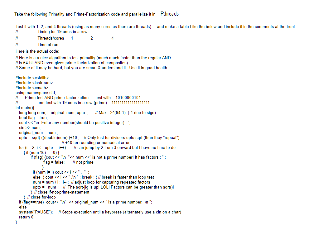 Solved Take The Following Primality And Prime Factorization 