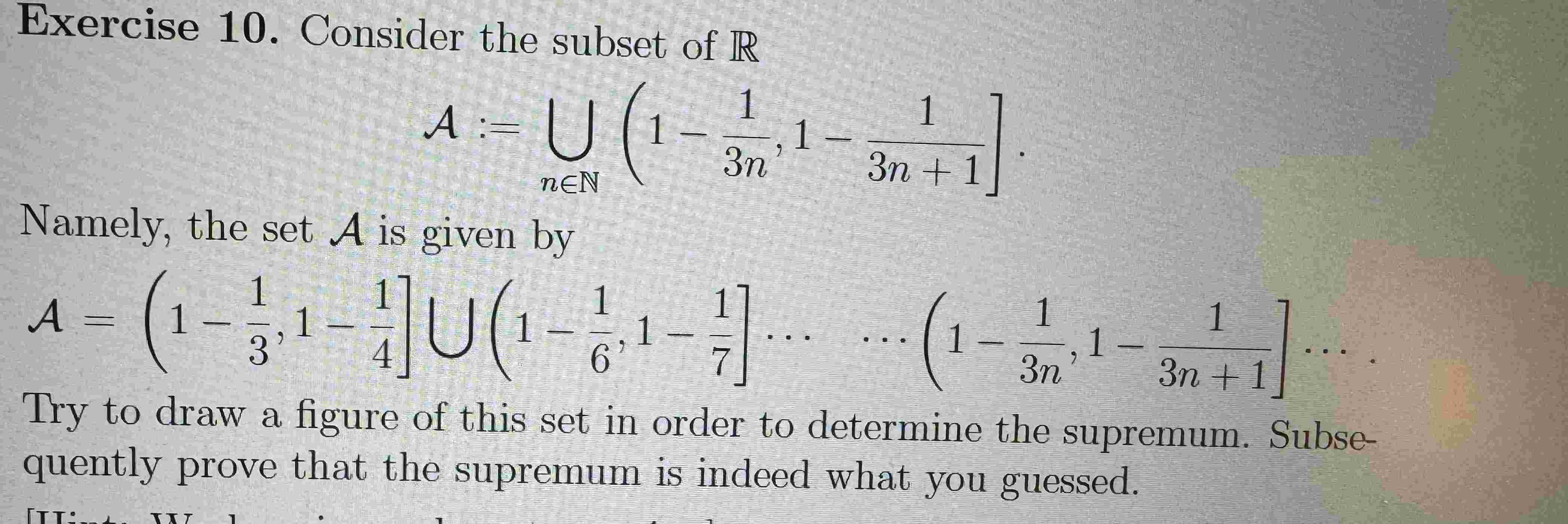 Solved Exercise 10. ﻿Consider the subset of | Chegg.com
