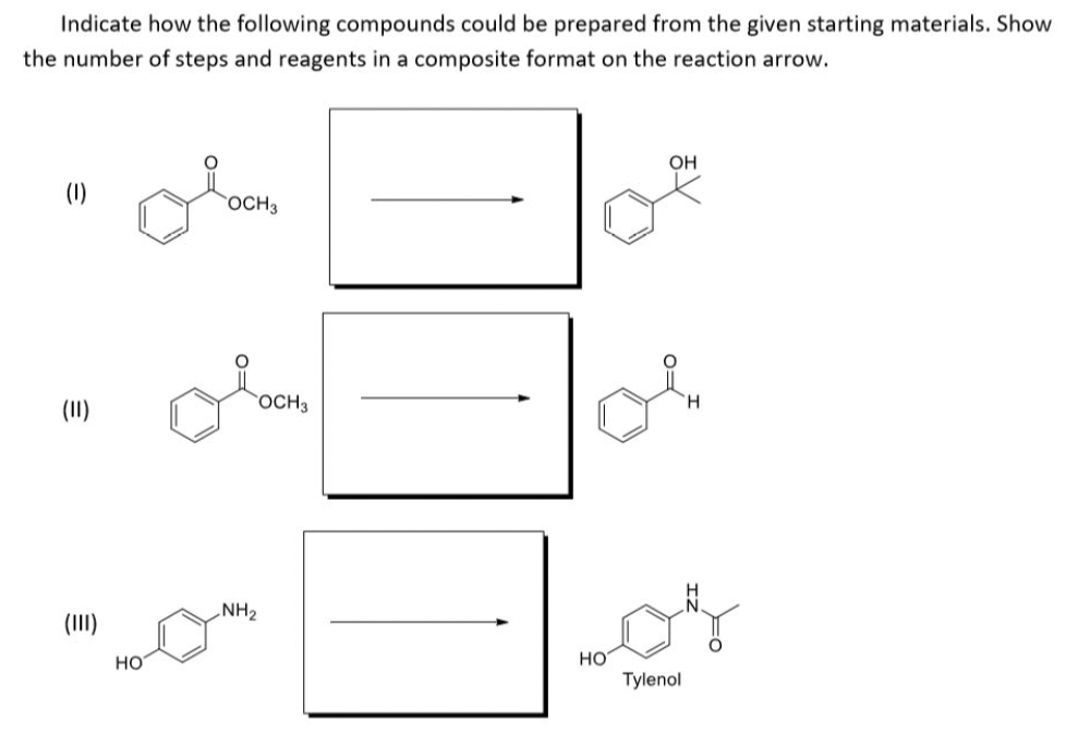 Solved Indicate how the following compounds could be | Chegg.com