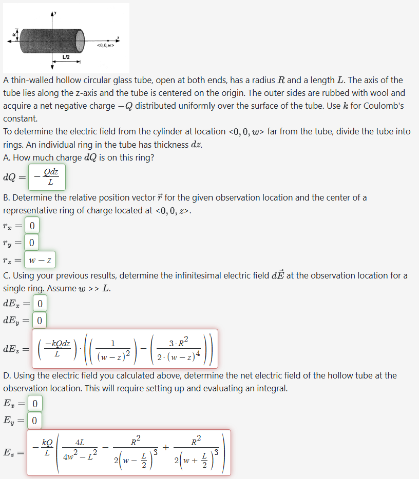Solved A thin-walled hollow circular glass tube, open at | Chegg.com