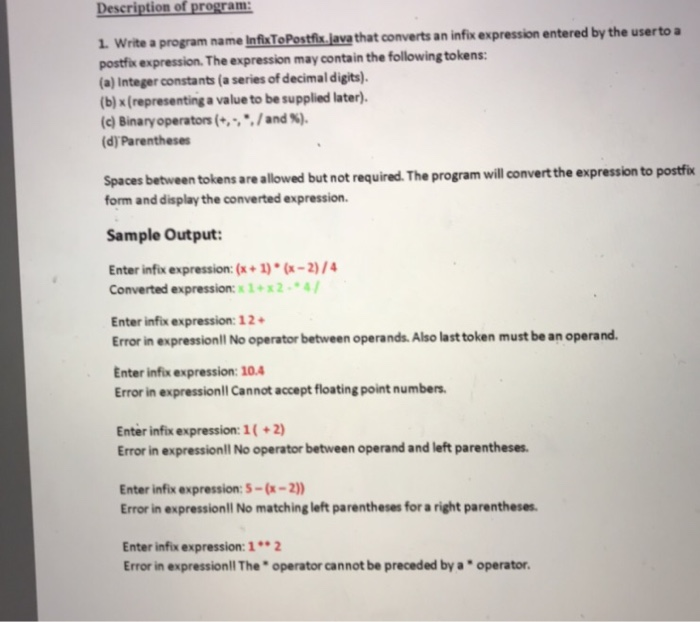Solved Description of program: L. Write a program name | Chegg.com