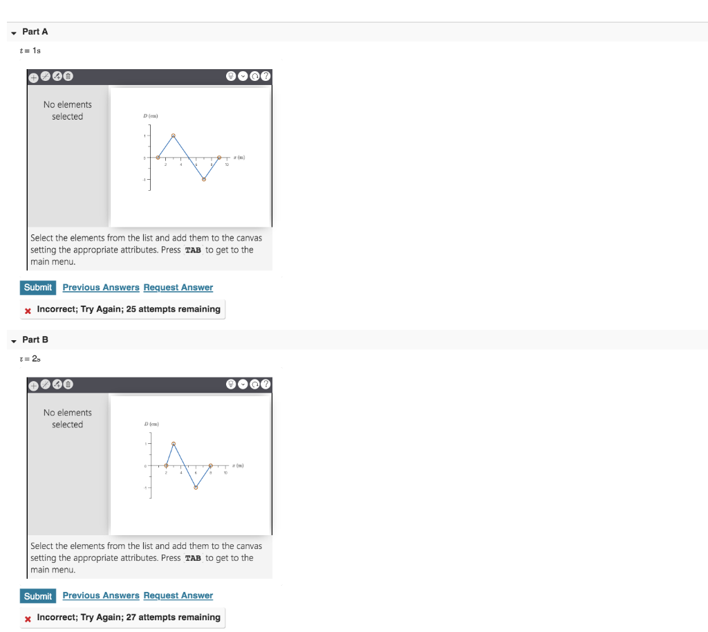 Solved The figure is a snapshot graph at t = Os of two waves | Chegg.com