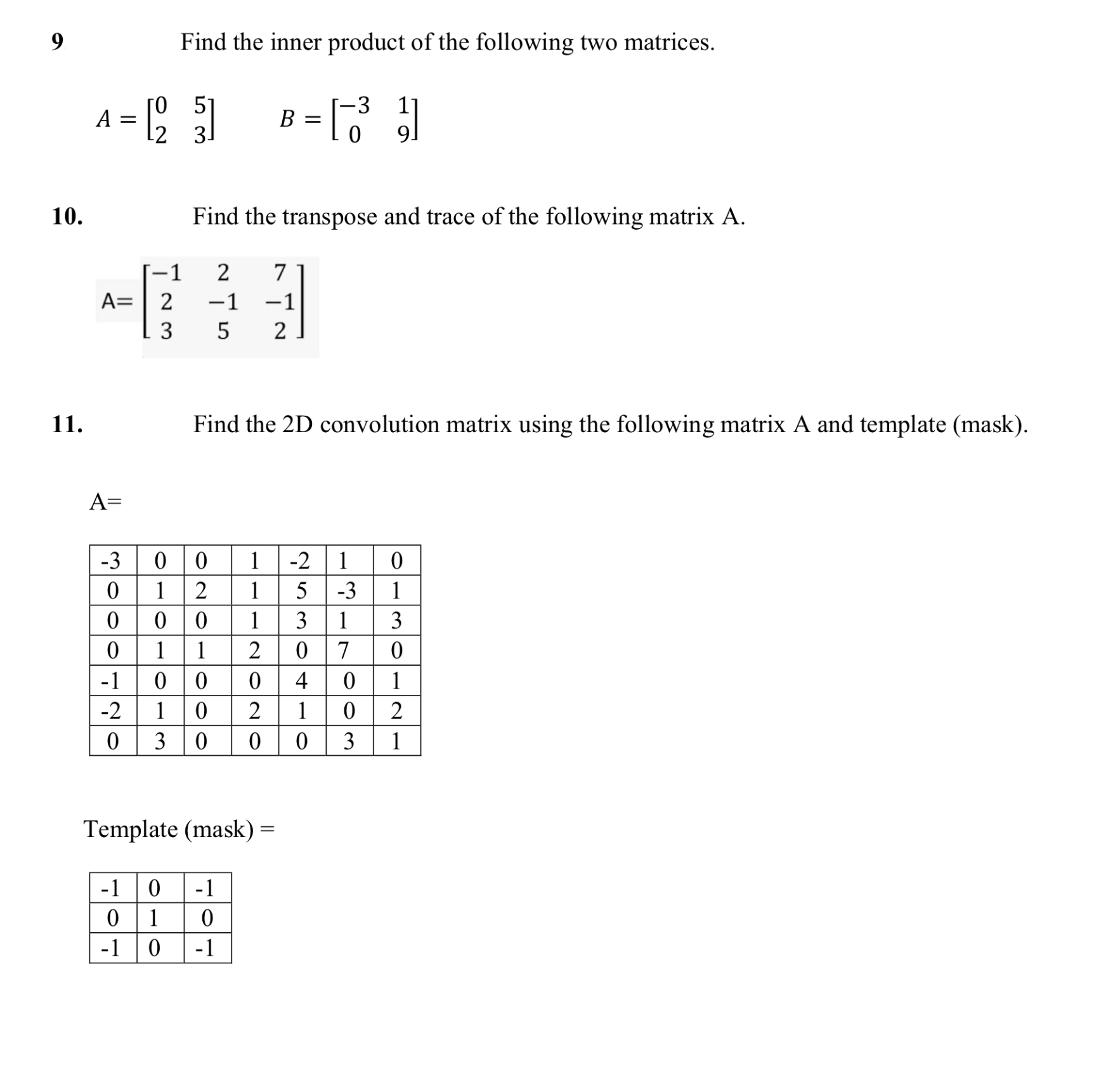 Solved Find the inner product of the following two | Chegg.com