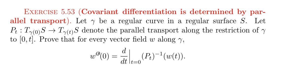 Solved EXERCISE 5.53 (Covariant differentiation is | Chegg.com