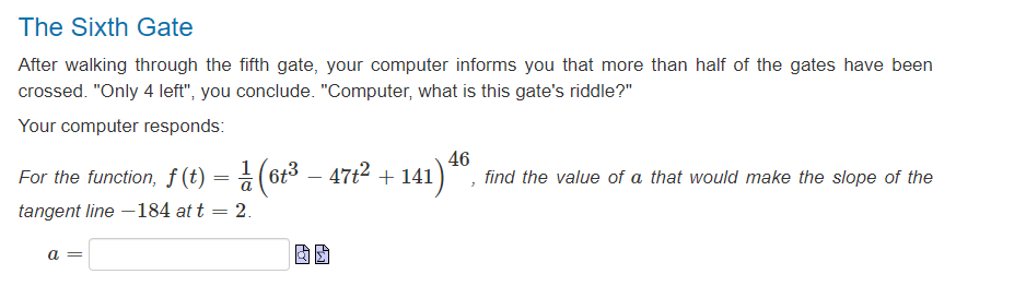 Solved The Sixth Gate After walking through the fifth gate, | Chegg.com