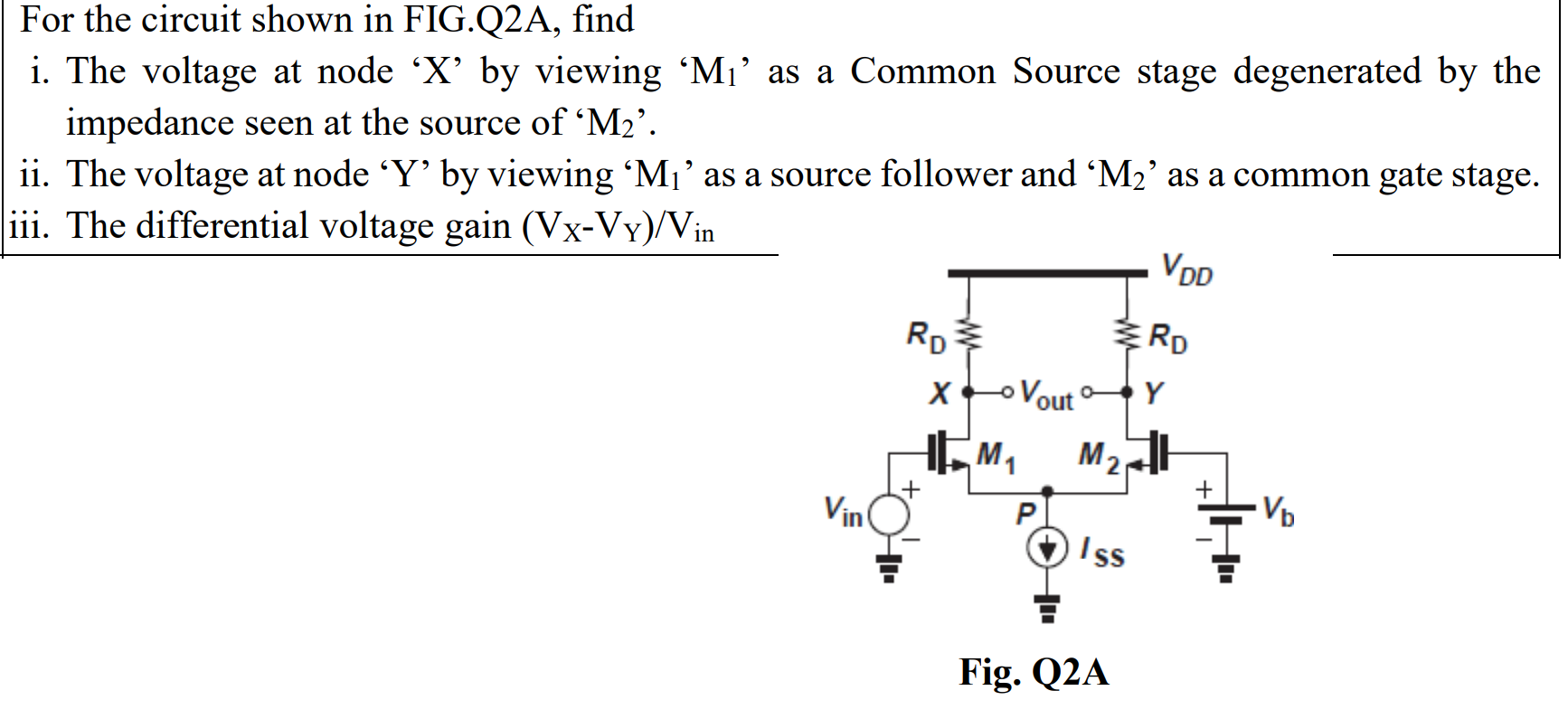 Solved For the circuit shown in FIG.Q2A, find i. The voltage | Chegg.com