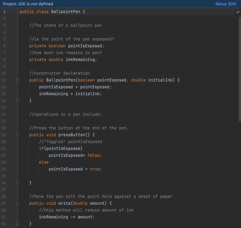 Solved 3. Write a declaration for the BallpointPen class, | Chegg.com