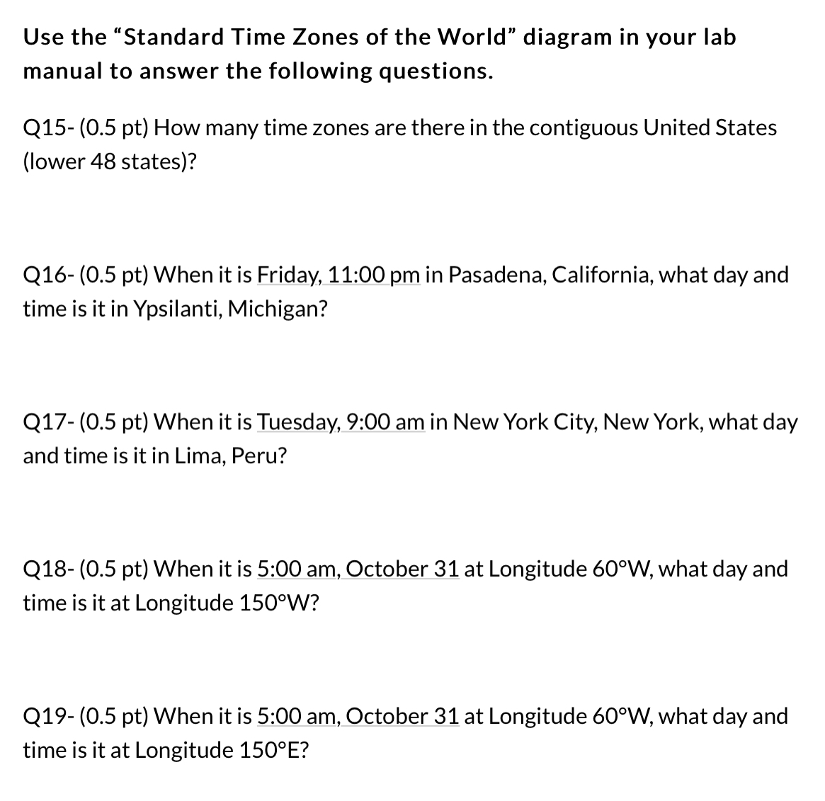 Solved Chapter 10 Seasons, Solar Radiation, and Standard | Chegg.com