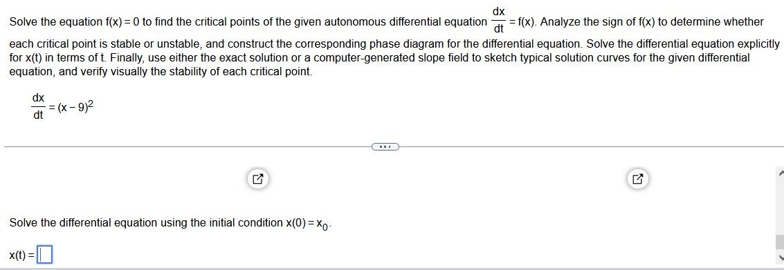 Solved Solve the equation f(x)=0 to find the critical points | Chegg.com