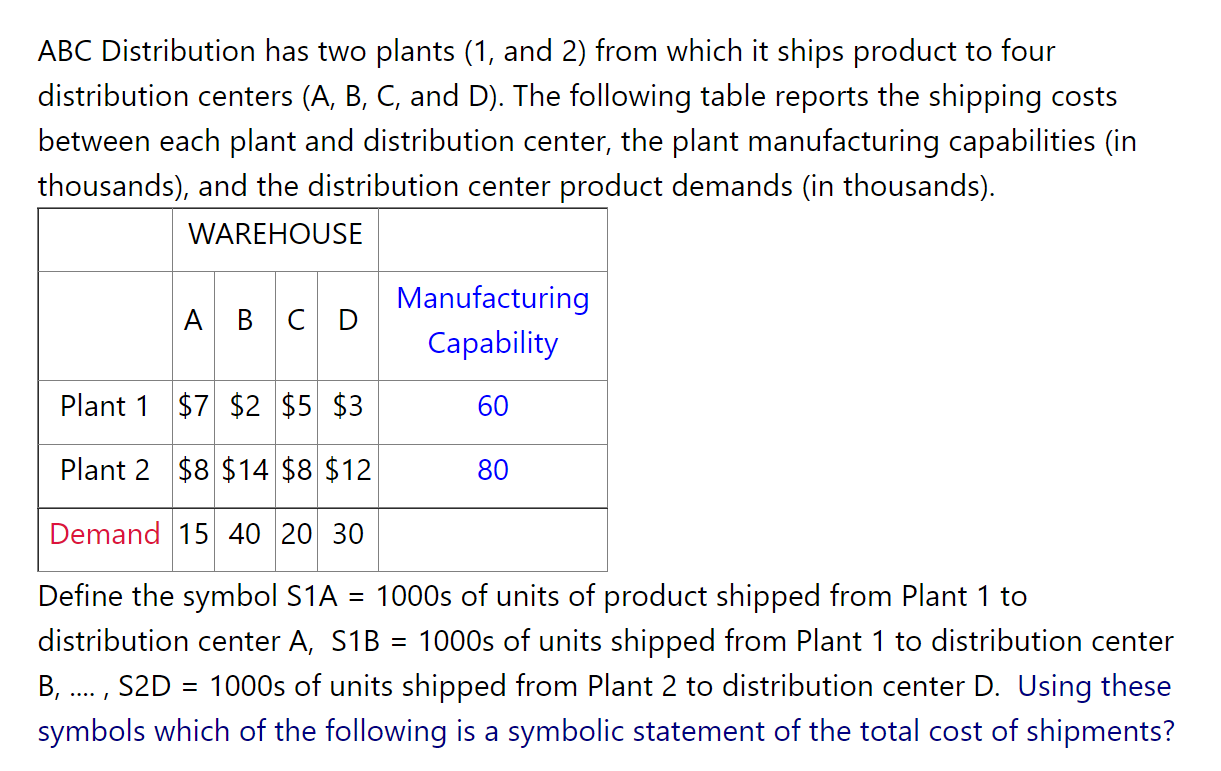 Solved Select one: O a. S1A + S1B + S1C + S1D