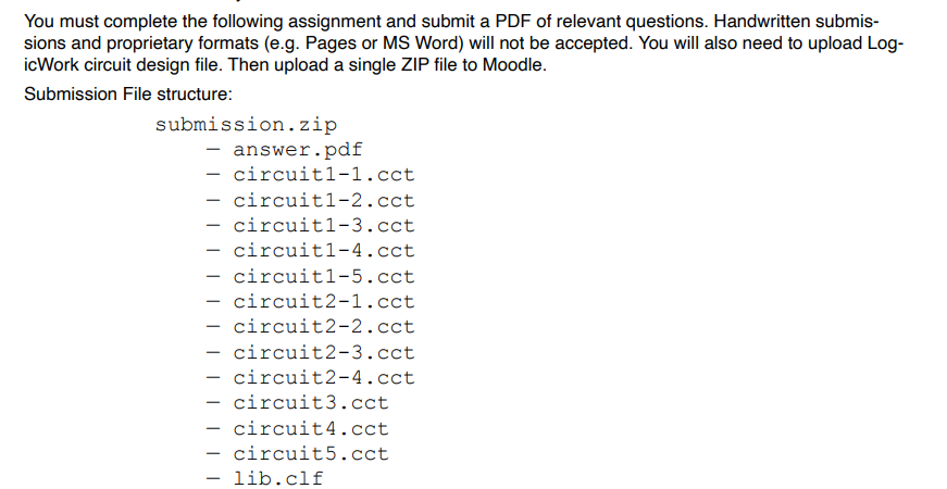Solved You must complete the following assignment and submit | Chegg.com
