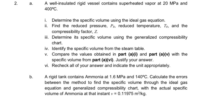 Solved 2. a. A well-insulated rigid vessel contains | Chegg.com