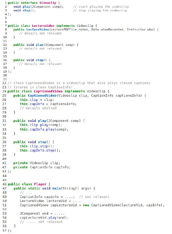 Solved You read the following (sparsely commented) Java code | Chegg.com