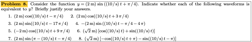 Solved Problem 8. Consider the function y=(2 | Chegg.com