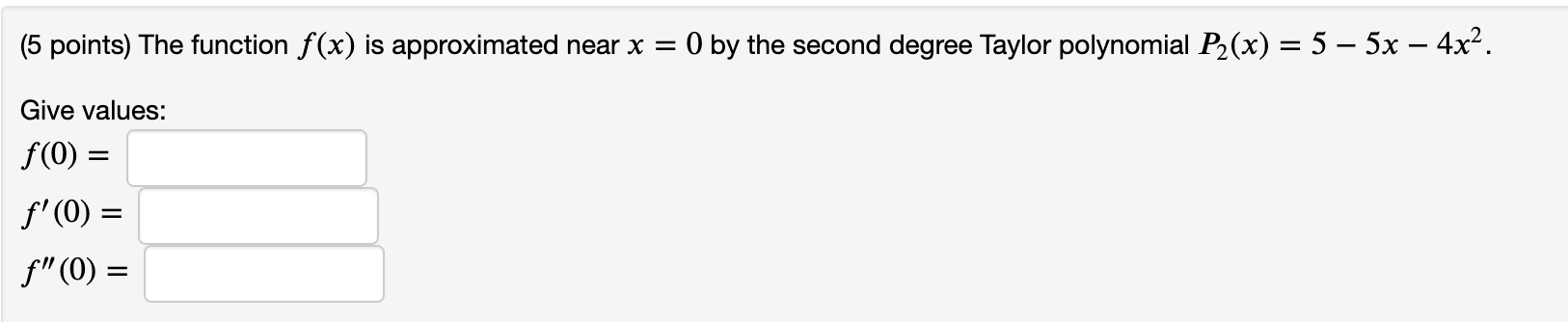 Solved (5 points) Compute the 6th derivative of X f(x) = | Chegg.com