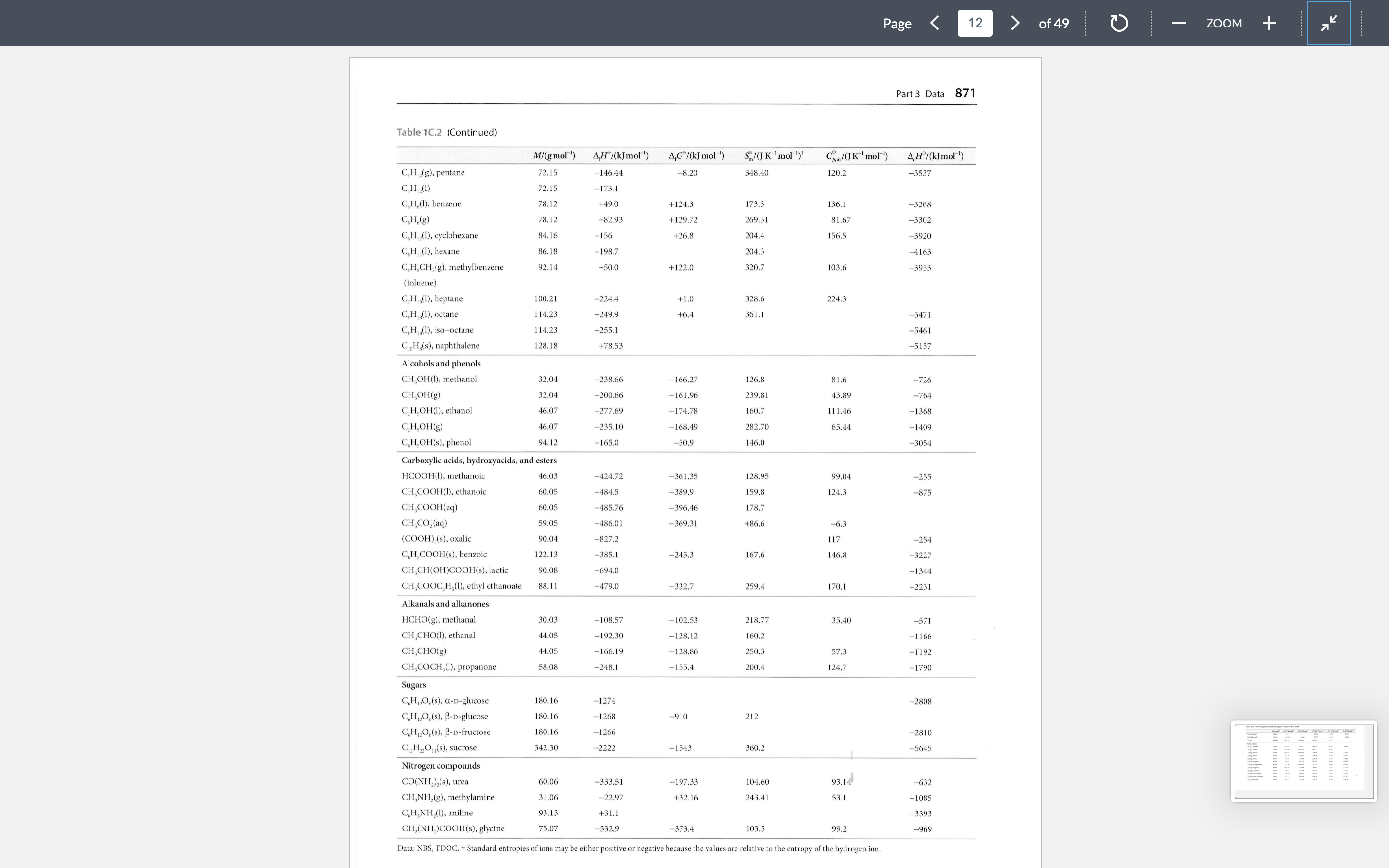 Solved 3C.2a Use data from table 2C.6 and 2C.7 to calculate | Chegg.com