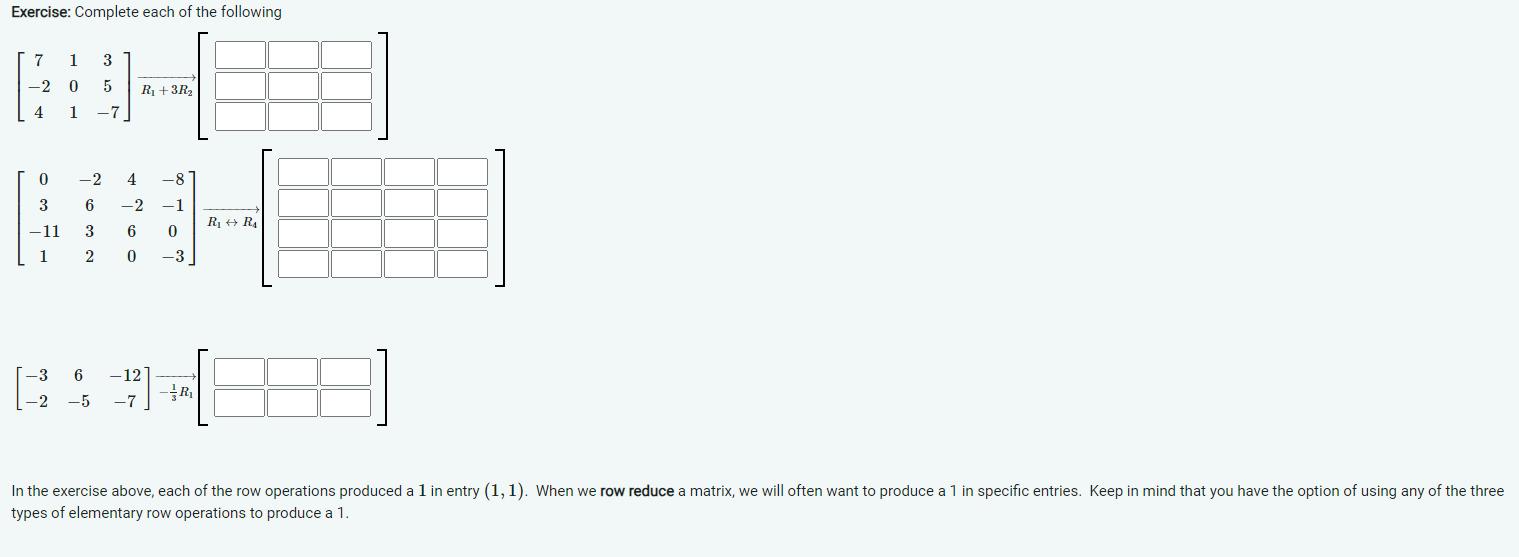 Solved Exercise: Complete each of the | Chegg.com