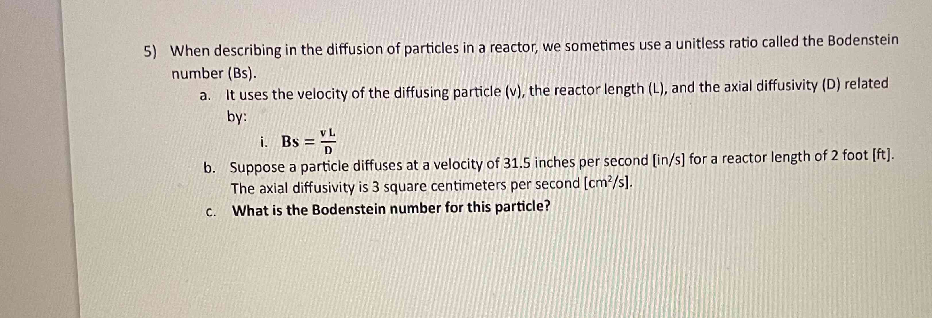 Solved When describing in the diffusion of particles in a | Chegg.com