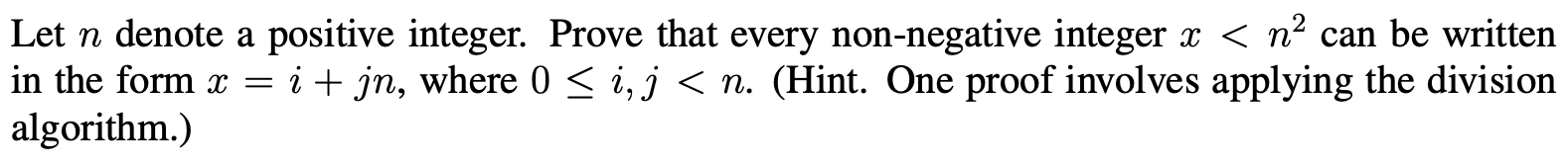 Solved Let n denote a positive integer. Prove that every | Chegg.com