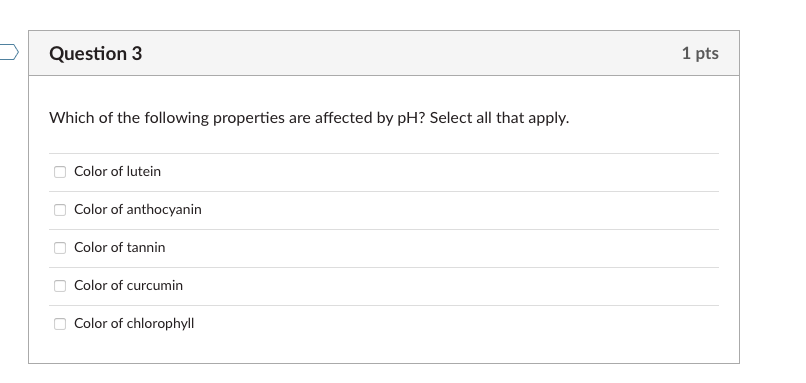 Solved Vhich of the following properties are affected by pH | Chegg.com