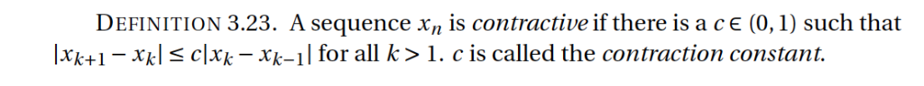 Solved 3.28. If c 2 1 in the definition of a contractive | Chegg.com