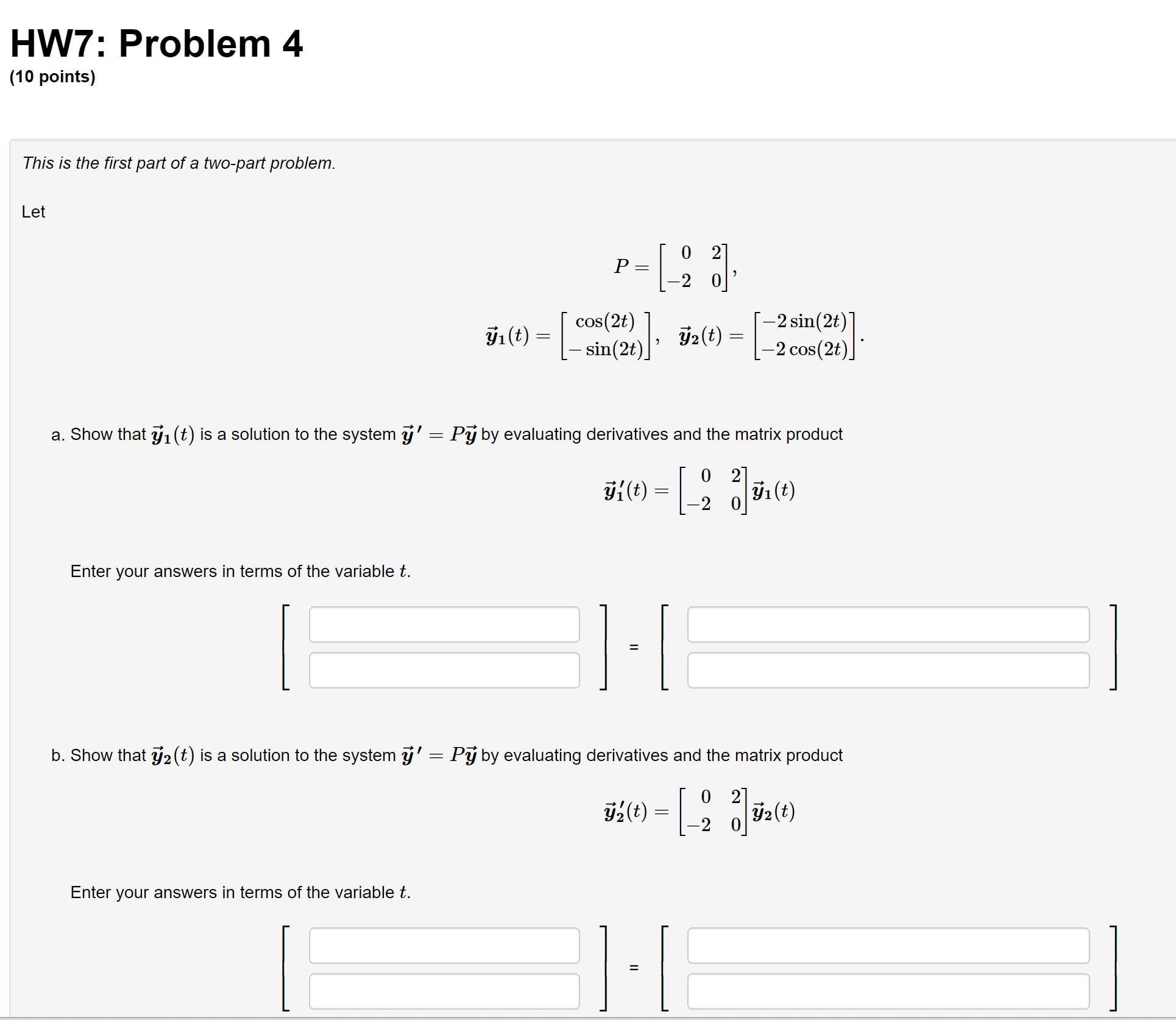 Solved This is the first part of a two-part problem. Let | Chegg.com