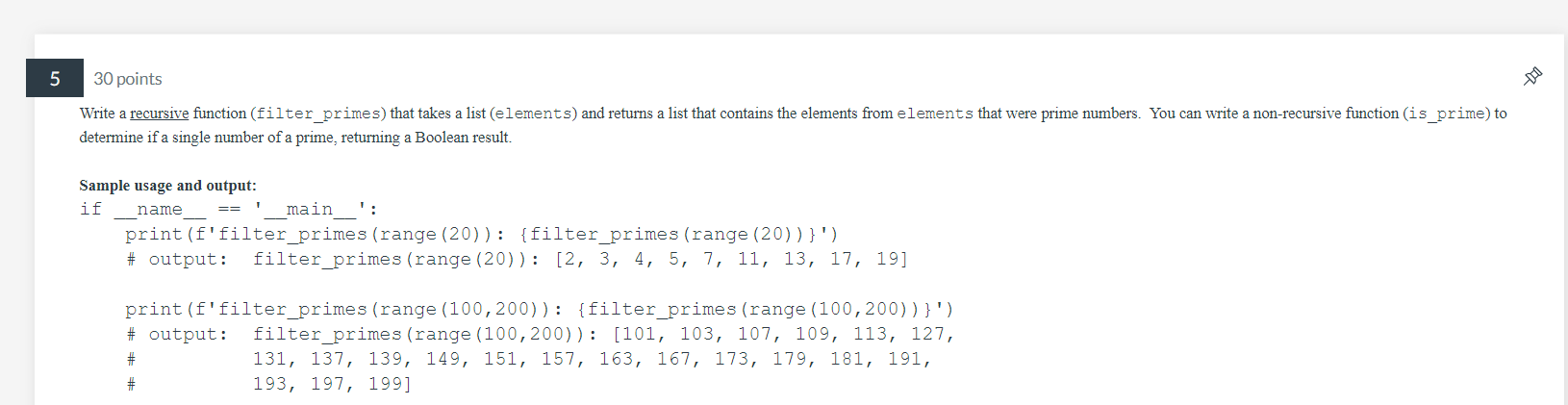 Solved determine if a single number of a prime, returning a | Chegg.com