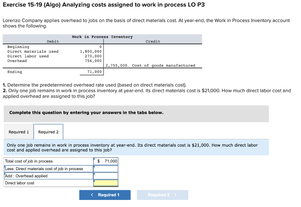Solved Exercise 15-19 (Algo) Analyzing costs assigned to | Chegg.com Solved Exercise 15-19 (Algo) Analyzing costs assigned to | Chegg.com