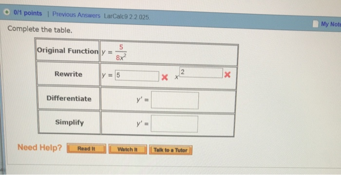 Solved 0/1 points Previous Answers LarCalc9 2,2.003. Use the | Chegg.com