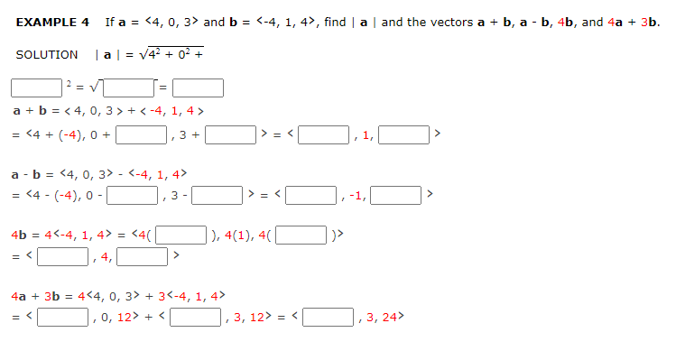 Solved EXAMPLE 4 If a = and b