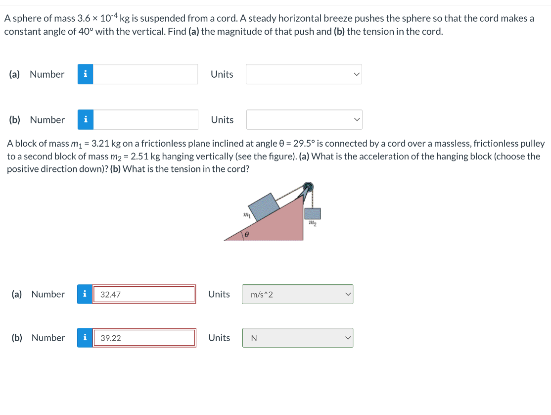 Solved A sphere of mass 3.6 x 10-4 kg is suspended from a | Chegg.com