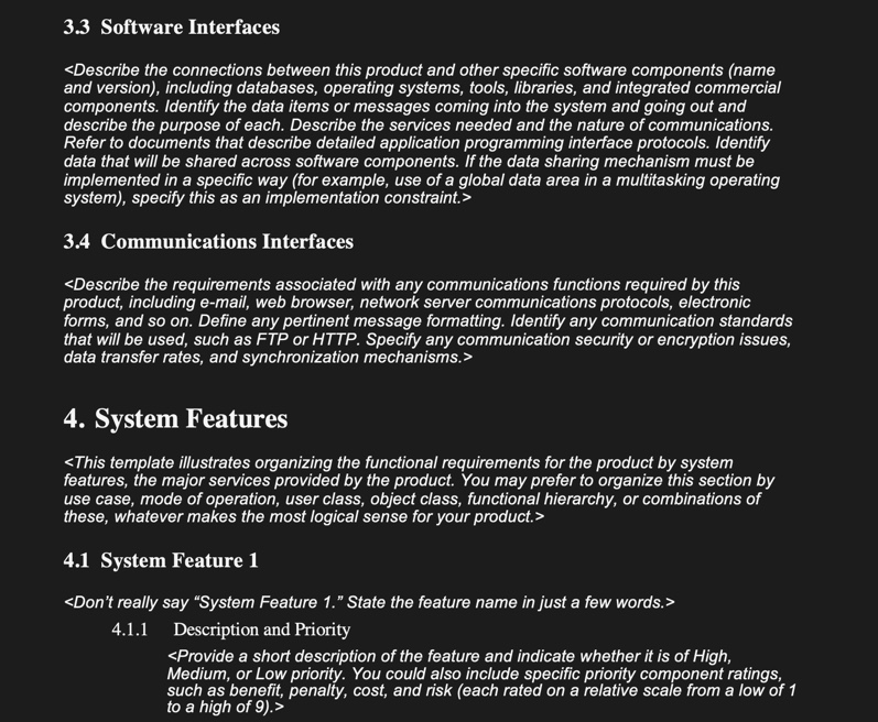 Solved Create a Requirements documents for the following for | Chegg.com
