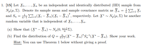 Solved [15] Let X1,…,Xn be an independent and identically | Chegg.com