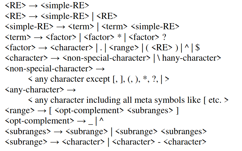 Solved Consider the following regular language defined in | Chegg.com