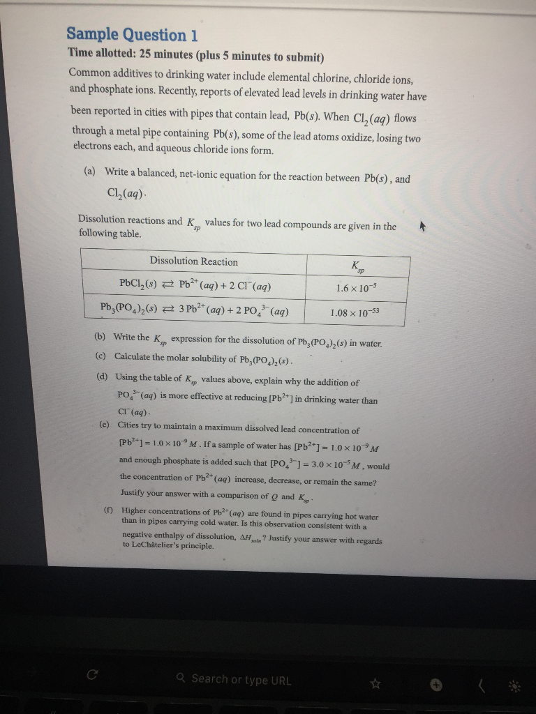Solved This is a sample question for chemistry, and I need | Chegg.com