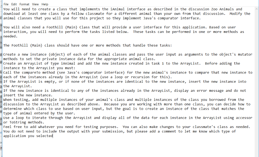 Solved File Edit Format View Help You will need to create a | Chegg.com