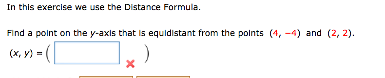 Solved In this exercise we use the Distance Formula. Find a | Chegg.com
