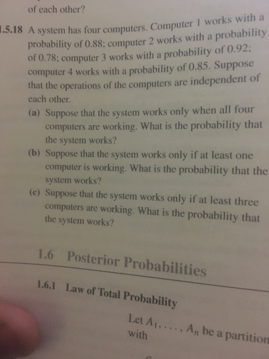 Solved of each other? em has four computers. Computer 1 | Chegg.com