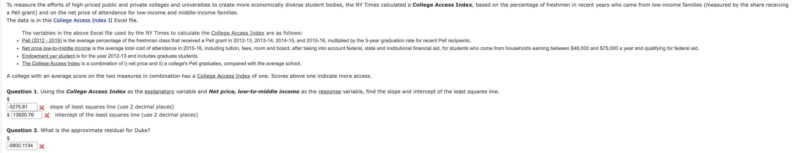 Solved a Pell grant) and on the net price of attendance for | Chegg.com