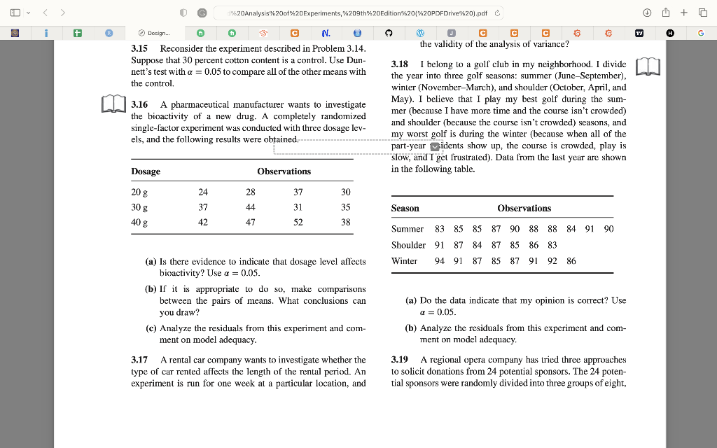 315 Reconsider The Experiment Described In Problem 