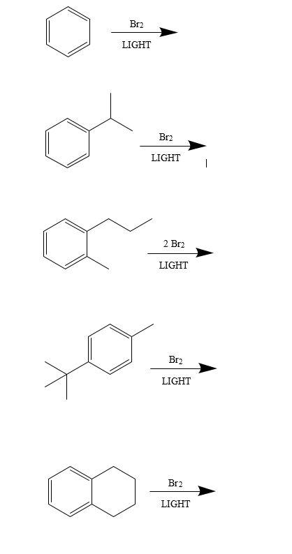 Solved LIGHT Br2 LIGHT Br2 LIGHT Br2 LIGHT Br2 | Chegg.com