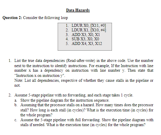 Solved Question 2: Consider the following loop 1. List the | Chegg.com